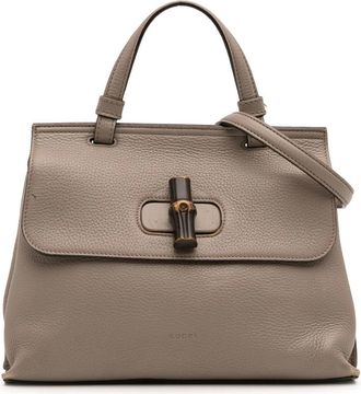 Gucci Hobo Bags - Small Leather Bamboo Daily Satchel - Gr. unisize - in Braun - für Damen