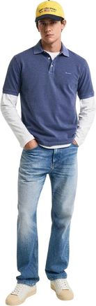 GANT Poloshirt f&uuml;r Herren, Sonne Verblasst, Piqu&eacute; (Marine)