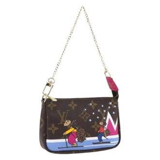 Louis Vuitton Sac Mini en Toile Pre-owned - Femme - Pre-owned - Brun - Taille: ONE Size