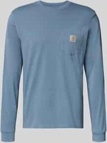 Carhartt Work in Progress Longsleeve mit Brusttasche und Label-Detail