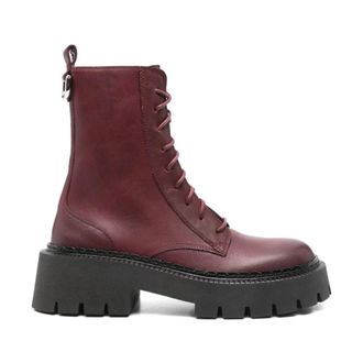 Vic Mati&eacute; Lila Leder Plateau Stiefel mit Blockabsatz - - Shoes - Damen - Rot - 39 EU