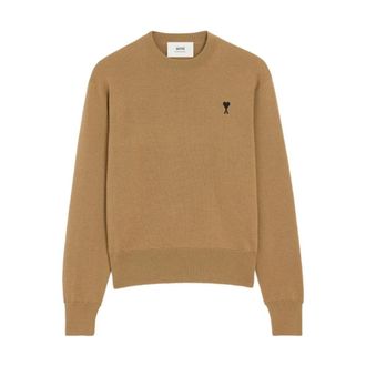 Ami Homme, Pulls, Brun, Taille: XL De Coeur Crewneck Sweater