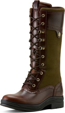 Ariat Wythburn II H20 wasserdichte Damen-Stiefel, Tabacco Brown/Olive Night, Tabacco Brown Olive Night, 38.5 EU