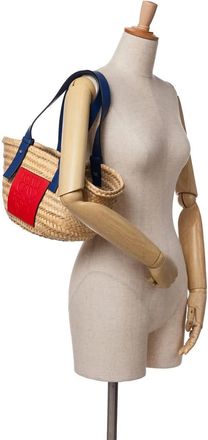 Loewe Shopper - Small Raffia Basket Tote - Gr. unisize - in Braun - f&uuml;r Damen