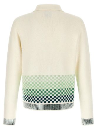 Casablanca Chess Polo Shirt - Cream