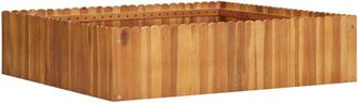 vidaXL Vidaxl - Lit sur&eacute;lev&eacute; de jardin 100x100x25 cm Bois massif dacacia