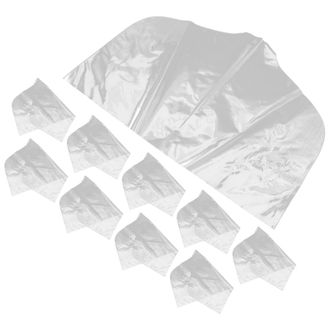 Hemobllo Kleiderschutz aus Kunststoff 10 St&uuml;ck Transparente Kleiders&auml;cke f&uuml;r Anz&uuml;ge und M&auml;ntel mit Kleiderb&uuml;gel&ouml;ffnung f&uuml;r B&uuml;ro und Urlaub