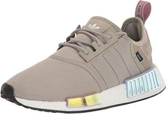 adidas Originals Womens NMD_R1 Sneaker, Feather Grey/Feather Grey/Violet Tone, 5.5