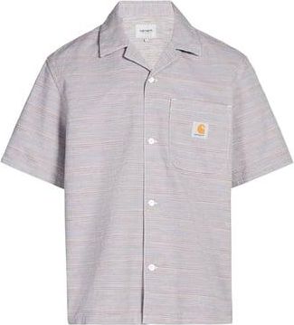 Carhartt Work in Progress Chemise &agrave; rayures en coton S/S Gellar
