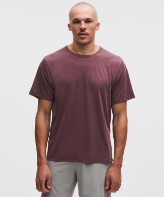 lululemon T-Shirt Mile Maker pour Hommes - Burgundy - Taille 2XL