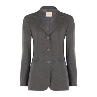 Rinascimento Einkn&ouml;pfiger Blazer mit Nadelstreifen-Effekt - - Jackets - Damen - Grau - M