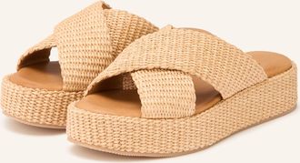 &Egrave; Mia &Egrave; Mia Plateau-Pantoletten beige