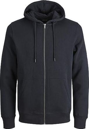 Jack & Jones Homme Jjestar Basic Sweat Zip Hood Noos Blouson À Capuche, Noir, XL EU