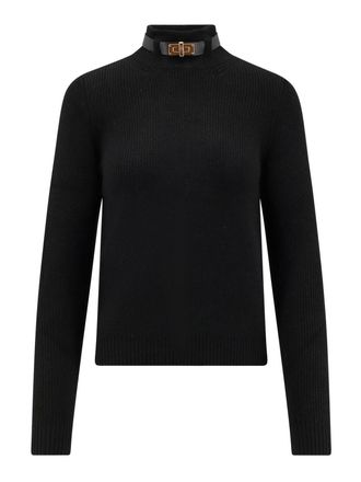 Elisabetta Franchi U-Boot-Pullover - Schwarz