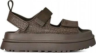 UGG Ugg, Femme, Chaussures, Vert, Taille: 38 EU Goldenglow Embossed Sandal