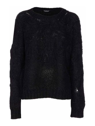 Dondup Pull Col Rond - Noir