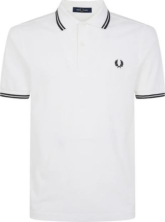 Fred Perry Homme, Tops, Blanc, Taille: XL Polo Chemises
