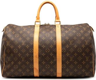 Louis Vuitton sac de voyage Keepall 45 Monogram (2001) - Marron