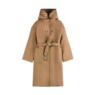 Fay Gesteppter Kapuzenmantel - - Coats - Damen - Beige - M
