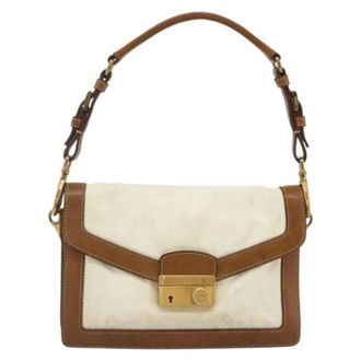 Prada Sac bandouli&egrave;re vintage doccasion - Femme - Pre-owned - Beige - Taille: ONE Size