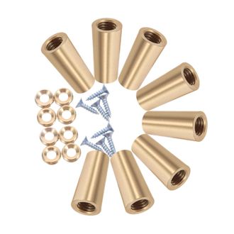 Valiclud MOTHNUR 8stücke Teiliges Messing Füße Konisch Poliert Multifunktionale Möbel Schmuckschatullenfüße rutschfeste Display Schneidebrettauflagen Für Holzt