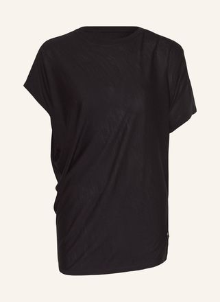 super.natural T-Shirt Yoga Loose Mit Merinowolle schwarz