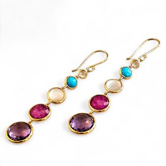 Ippolita Multi Gem Lollipop Earrings Size XL