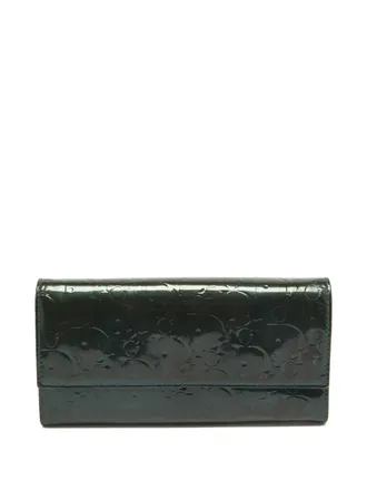 Dior portefeuille Oblique à motif monogrammé - Vert