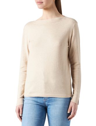Street One Damen 301798 Pullover, Crystal Sand Melange, 46