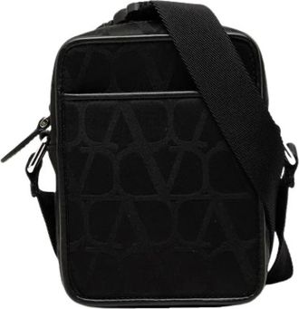 Valentino Sac bandouli&egrave;re en nylon pr&eacute;-poss&eacute;d&eacute; - Femme - Pre-owned - Noir - Taille: ONE Size