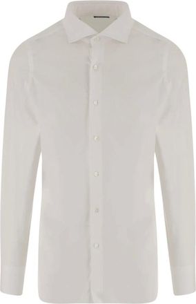 Finamore Homme, Chemises, Blanc, Taille: 2XL Chemise Edoardo en m&eacute;lange de coton stretch