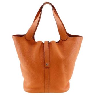 Herm&egrave;s Sac Picotin Lock Pre-owned - Femme - Pre-owned - Orange - Taille: ONE Size