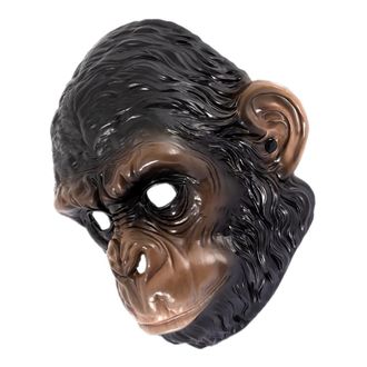Garneck Gruselige Gorillamaske aus Kunststoff mit elastischem Band Realistische Tiermaske f&uuml;r Halloween Cosplay Karneval und Party Events