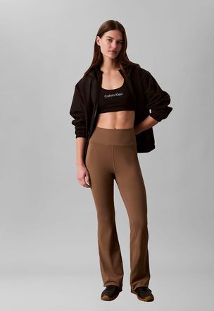Calvin Klein Legging de sport &eacute;vas&eacute; &agrave; taille haute et s&eacute;chage rapide - Shitake-Marron