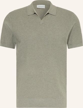 Profuomo Profuomo Strick-Poloshirt gruen
