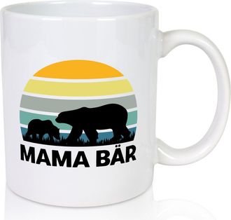 Generic Mama Bär | Muttertag | Bär | Bärenfamilie - Tasse Weiss - Kaffeetasse/Geschenk/Familie