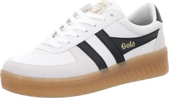 Gola Unisex Grandslam Elite Sneaker, White/Black/Gum, 45 EU
