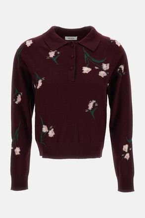 Erdem Wollpullover Mit Floralem Muster