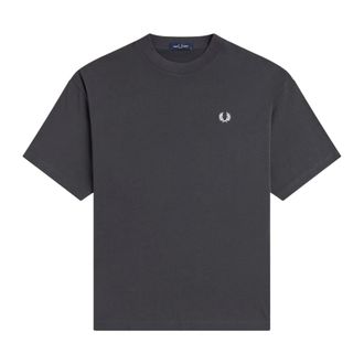 Fred Perry Homme, Tops, Gris, Taille: M T-shirt oversize