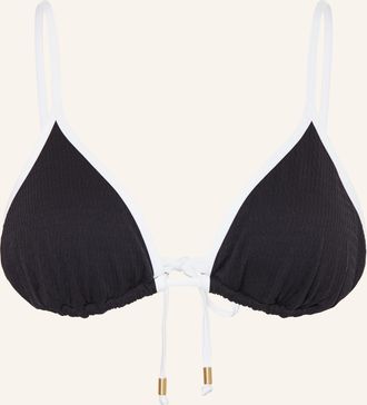 Seafolly Triangel-Bikini-Top Beach Bound schwarz