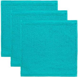 FROTTANA Pearl Seiftuch 30 x 30 cm aus 100% Baumwolle, Ocean 3er Set