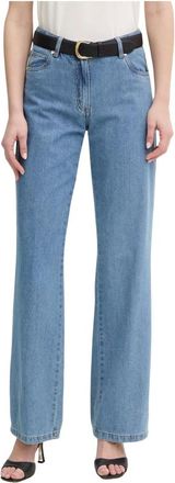 Silvian Heach Femme, Jeans, Bleu, Taille: W26 Jean Droit Taille Haute