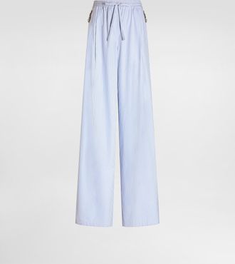 Dolce & Gabbana Striped Poplin Trousers - Frau Hosen Und Shorts n/d 40
