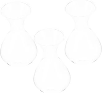 Cabilock 3stücke Wandvase Aus Transparentem Glas Mit Holzrahmen Hängende Hydroponik Blumenvasen Für Zimmerpflanzen Platzsparend Und Dekorativ Für Wohnzimmer Un