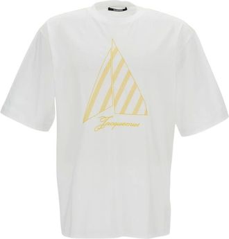 Jacquemus Homme, Tops, Blanc, Taille: L Le T-shirt Voilier