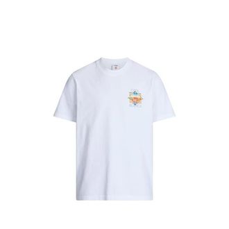 Casablanca T-shirt imprim&eacute; &agrave; col rond en coton