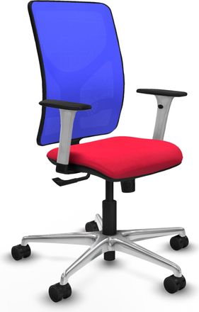 Piqueras y Crespo Sessel f&uuml;r Home Office, mit wei&szlig;en und schwarzen Armlehnen, h&ouml;henverstellbare Lendenwirbelst&uuml;tze, ausgestattet mit Sincro 3 Positionen und Schneidesch