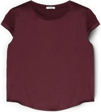 Motivi Femme, Blouses et Chemises, Rouge, Taille: 42 FR T-shirt bi-mati&egrave;re
