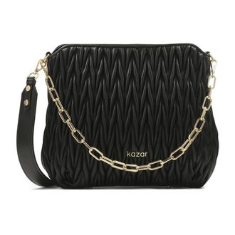 Kazar Gepolsterte schwarze Handtasche mit Kette und abnehmbarem Riemen - - Bags - Damen - Schwarzk - ONE SIZE