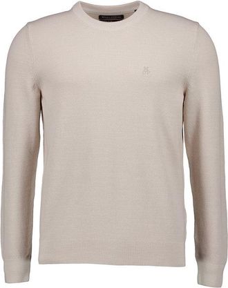 Marc O'Polo Herren Pullover beige unifarben